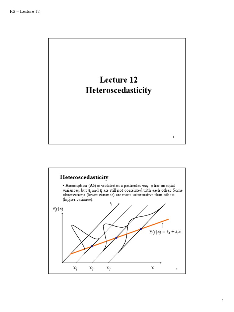 Ec1 12 | PDF | Ordinary Least Squares | Inference