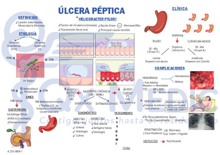 Síntomas y Tratamiento de Úlcera Péptica | PDF | Especialidades Medicas ...