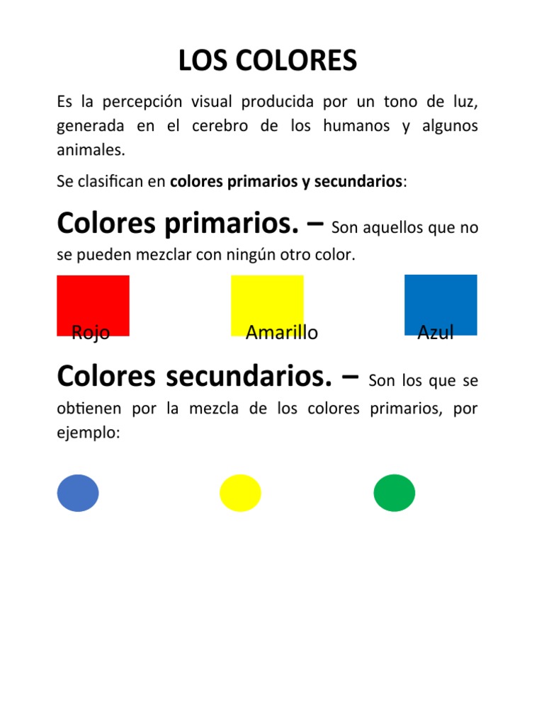 Los Colores | PDF