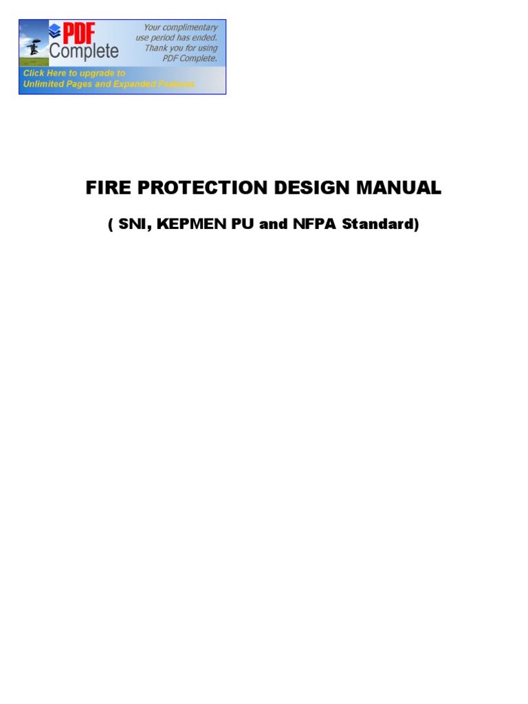 Fire Pro. Design Manual - Herawan | PDF | Fires | Combustion