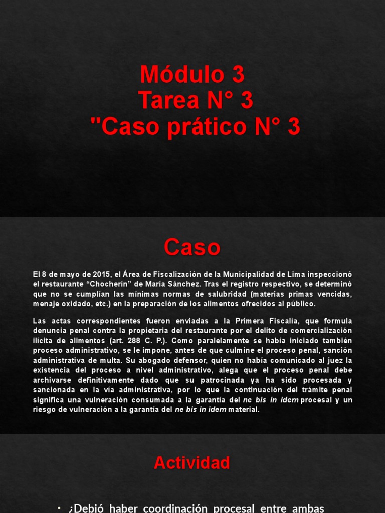 Tarea 3-Modulo3 | PDF | Ley procesal | Derecho penal