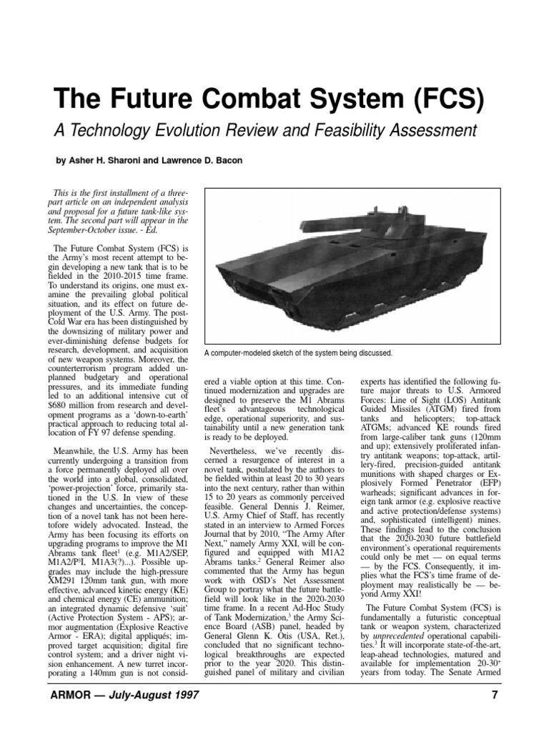Future combat system | PDF | Tanks | Anti Tank Warfare