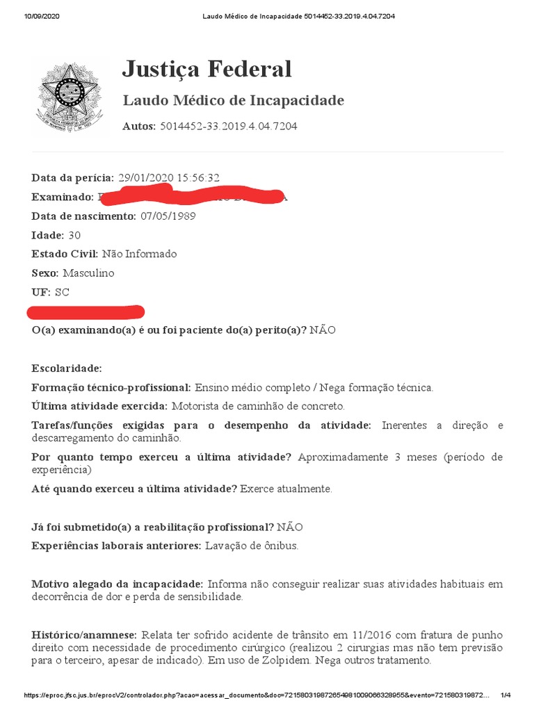 03 - LAUDO Pericial2 | Download grátis PDF | Remédio | Medicina Clínica