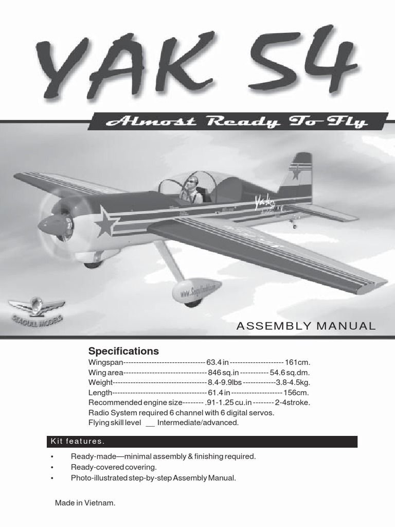 Specifications: Assembly Manual | Download Free PDF | Flight Control ...