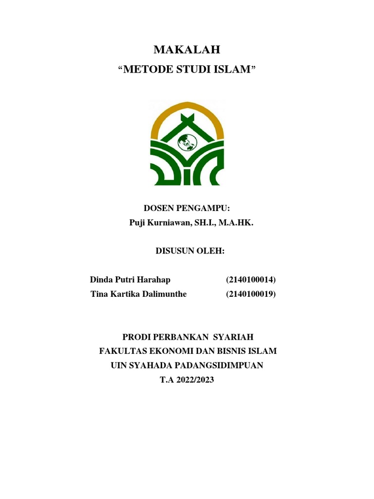 METODE STUDI ISLAM | PDF
