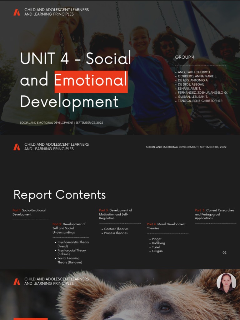 Unit 4: Social and Emotional Development | PDF | Motivation | Motivational