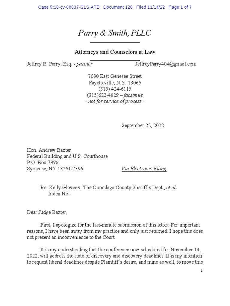 Letter To Judge Baxter. DEF's CRIMES & MISCONDUCT Misstated by Court ...