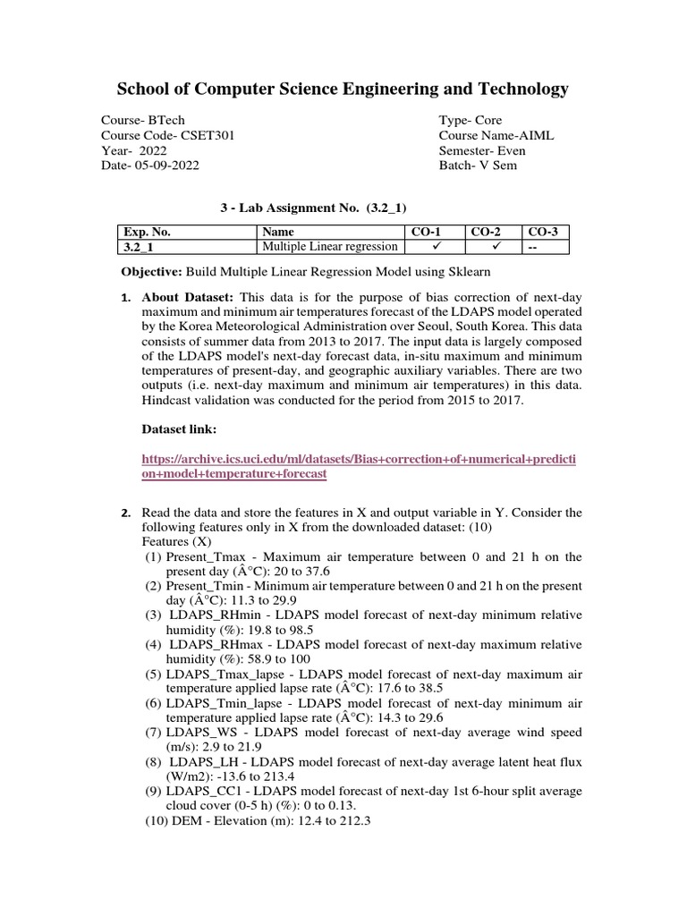 Assignment3.2_1 | PDF | Regression Analysis | Statistics