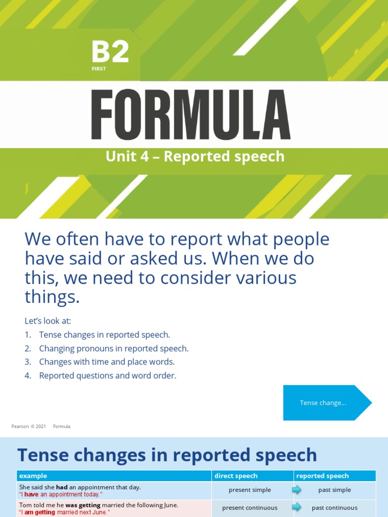 Formula Grammar PPT B2 U4 | PDF