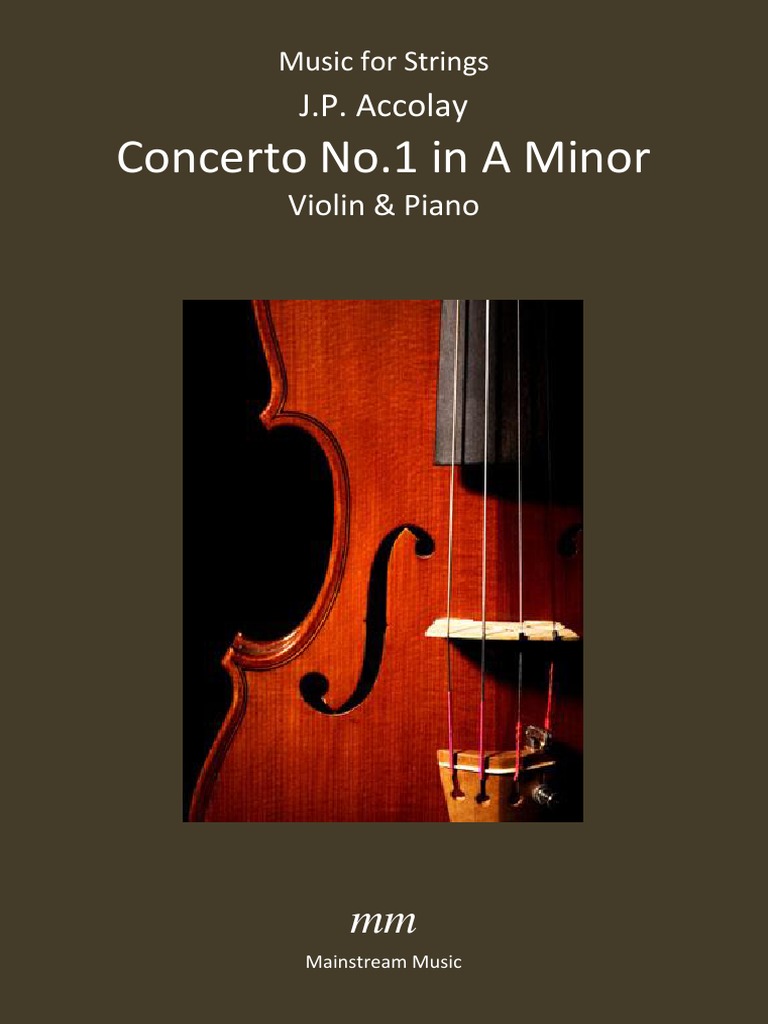 Accolay Concerto No 1 in A Minor-482 | PDF | Language Arts & Discipline ...