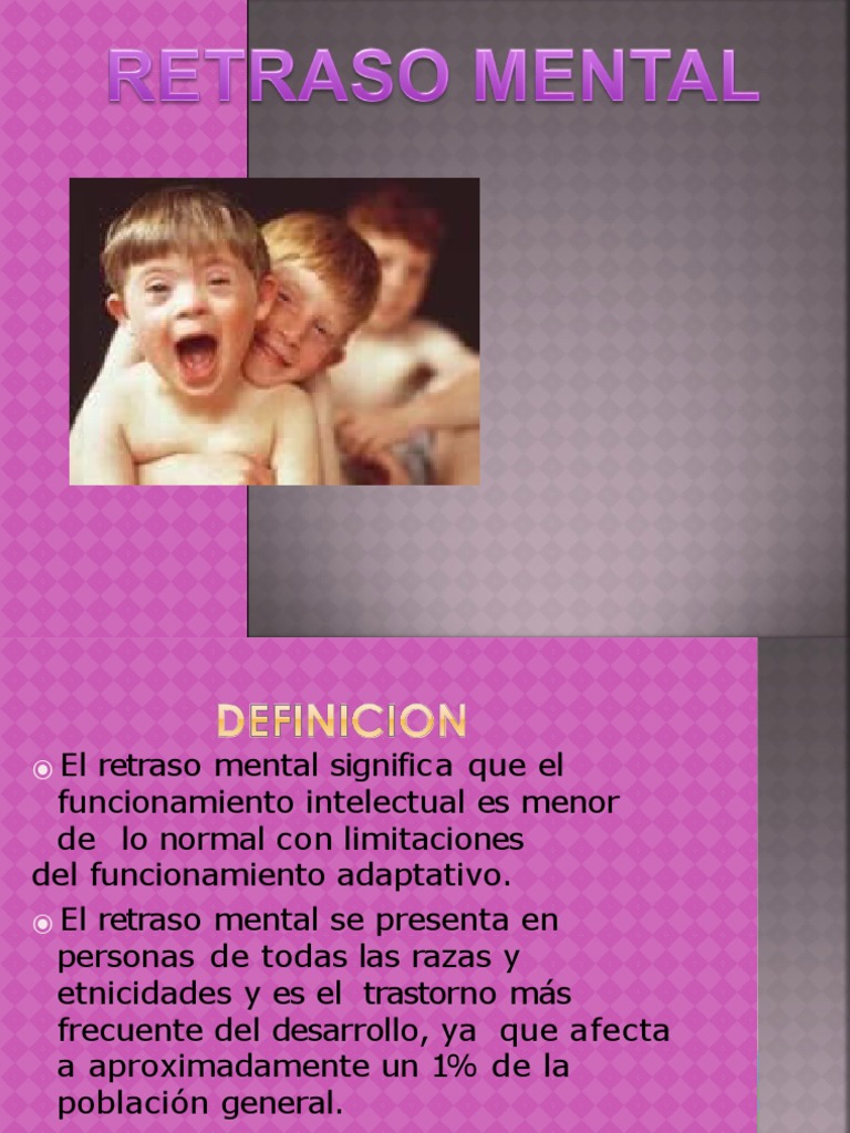 Tipos y causas del retraso mental | PDF | Discapacidad intelectual ...