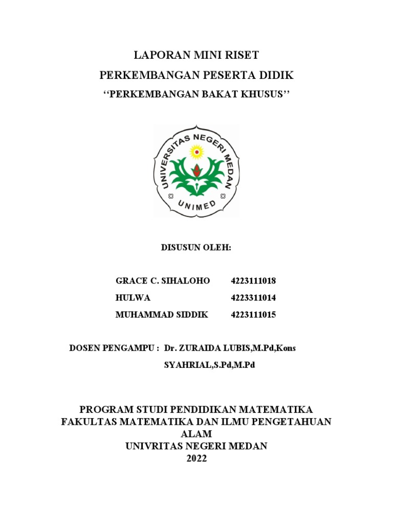 Laporan Mini Riset PPD (Bakat Khusus Individu) | PDF