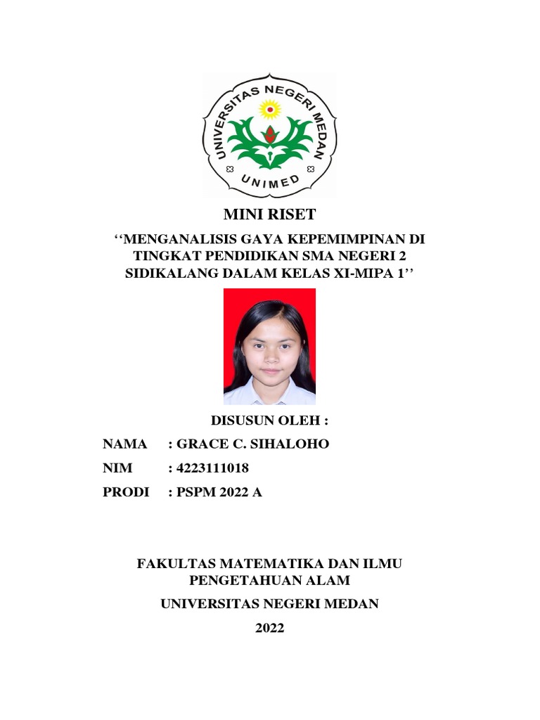 Mini Riset Kepemimpinan | PDF Mini Riset Kepemimpinan | PDF