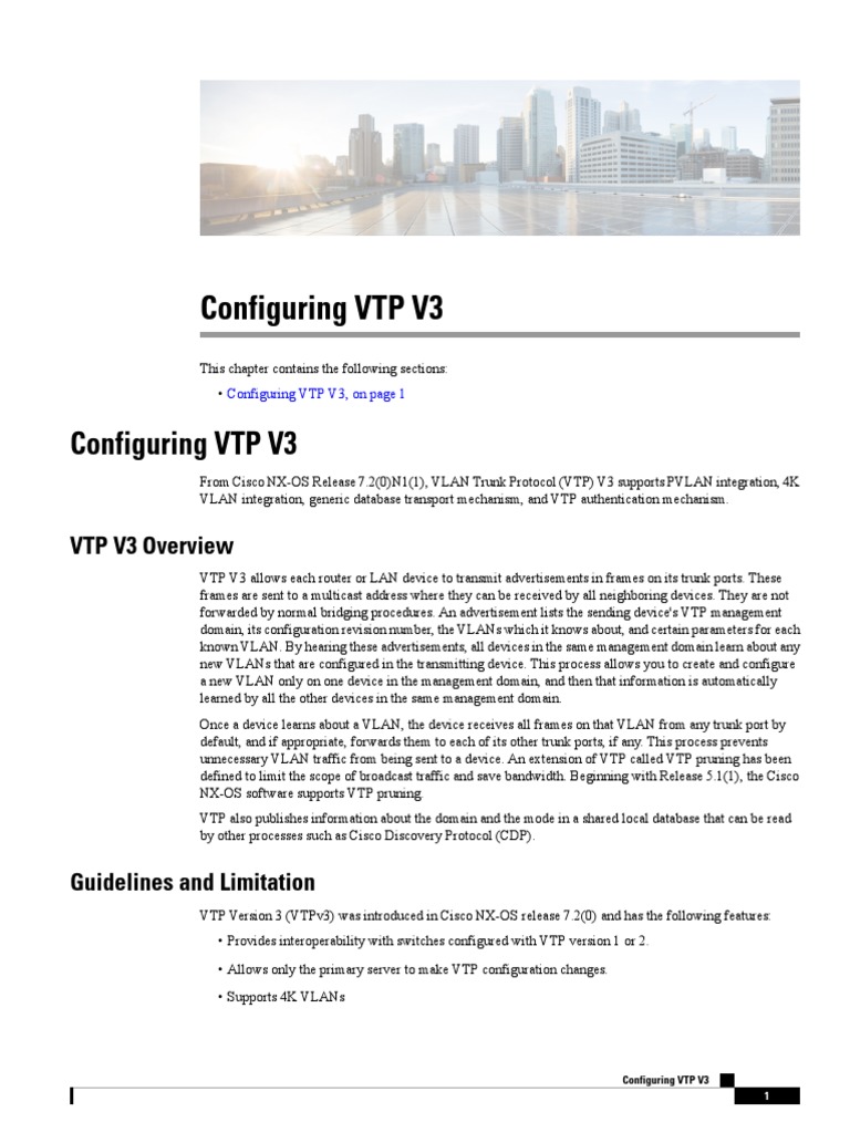 Config VTP v3 | PDF