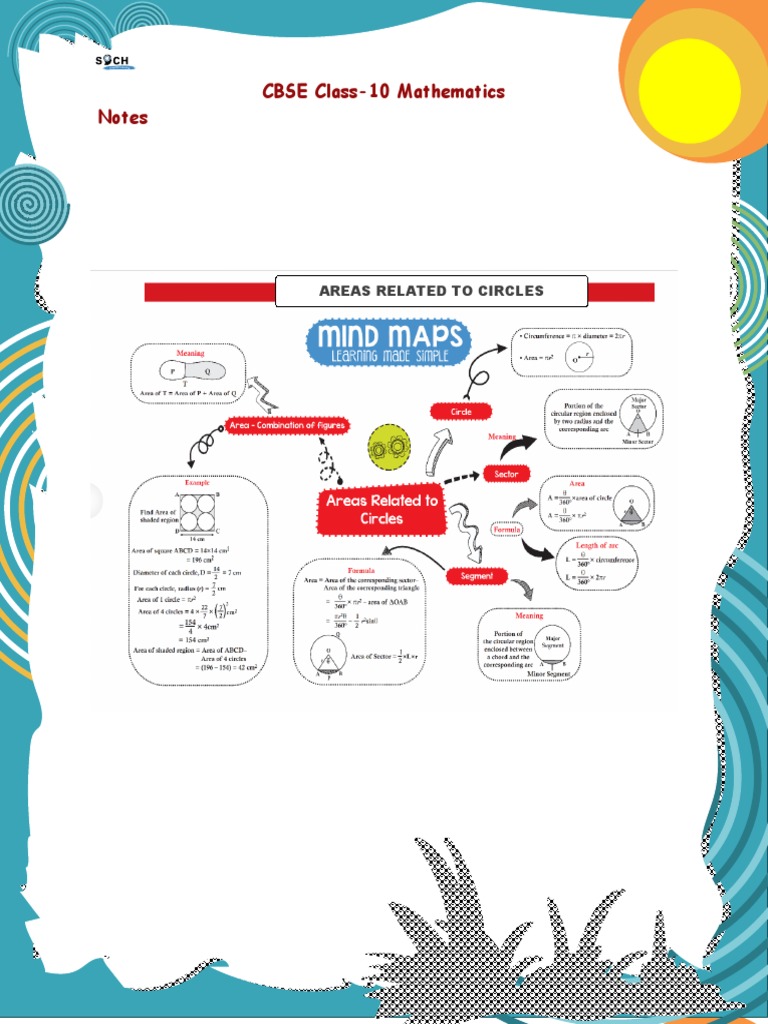 CHP 12 Areas Related To Circles | PDF
