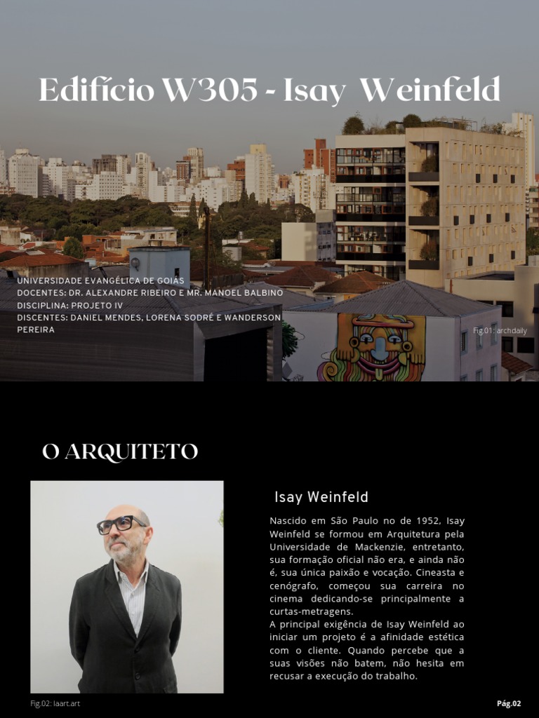 Edifício W305: Projeto de Isay Weinfeld em SP | PDF