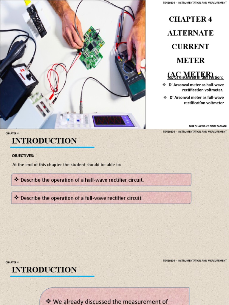 Chapter 4 - ALternate Current Meter (AC Meter) - Feb20 | PDF | Rectifier | Diode