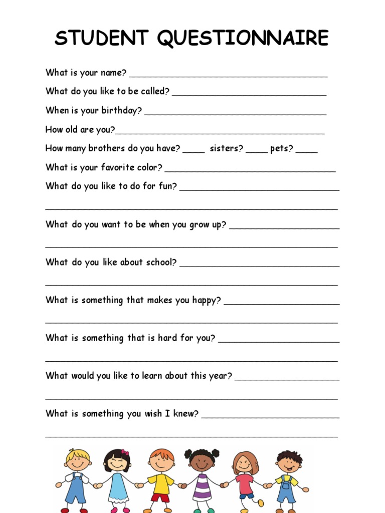 Student Questionnaire | PDF