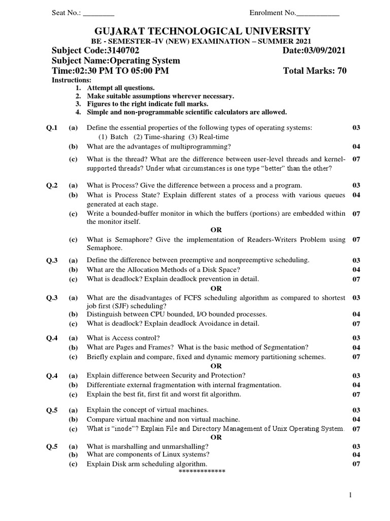 Gujarat Technological University | PDF