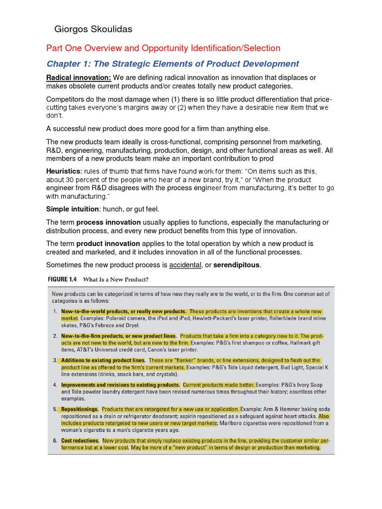 Summary Product Ino | PDF | Brainstorming | New Product Development