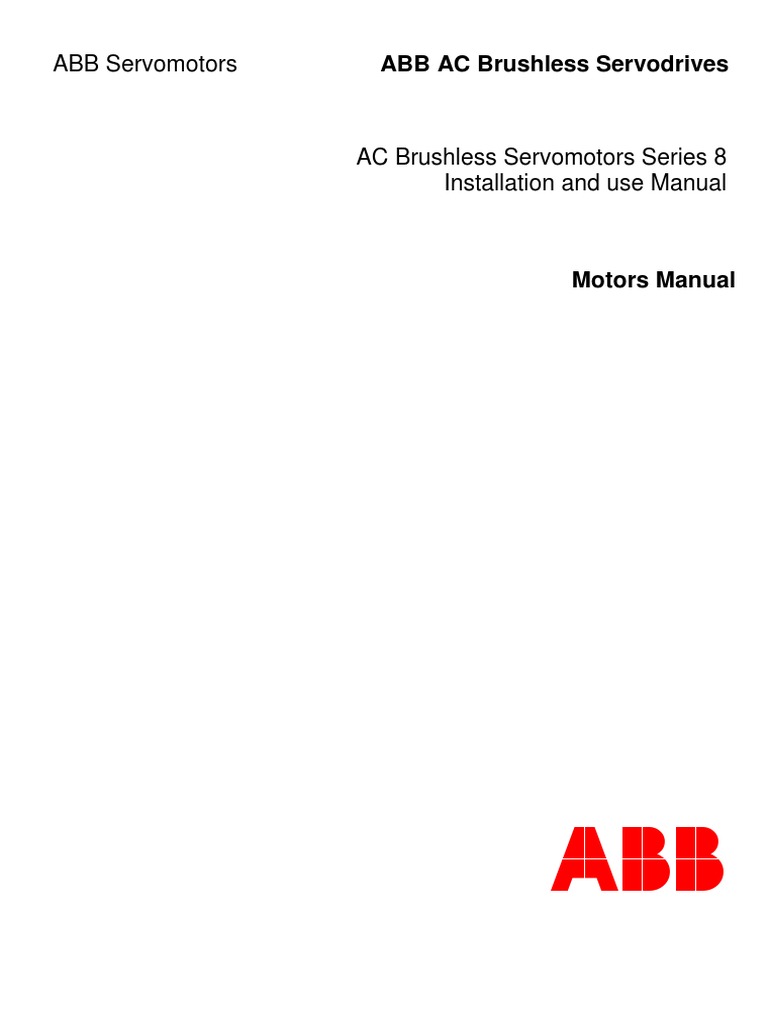 MANUM02.0310E - 8C Series Motor Manual ABB | PDF