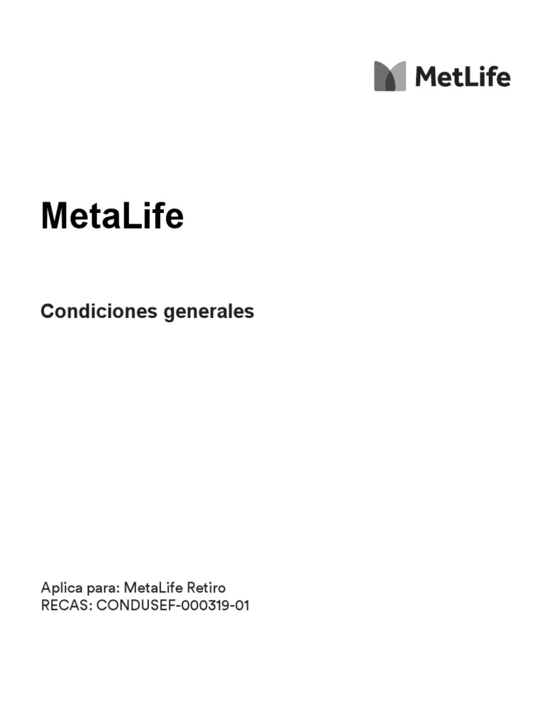 MetaLife+Retiro VO 1 001 | PDF