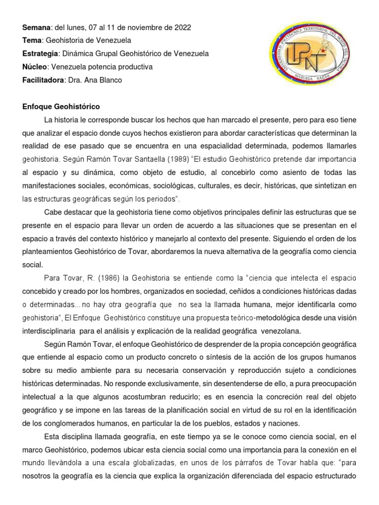 Geohistoria de Venezuela | PDF