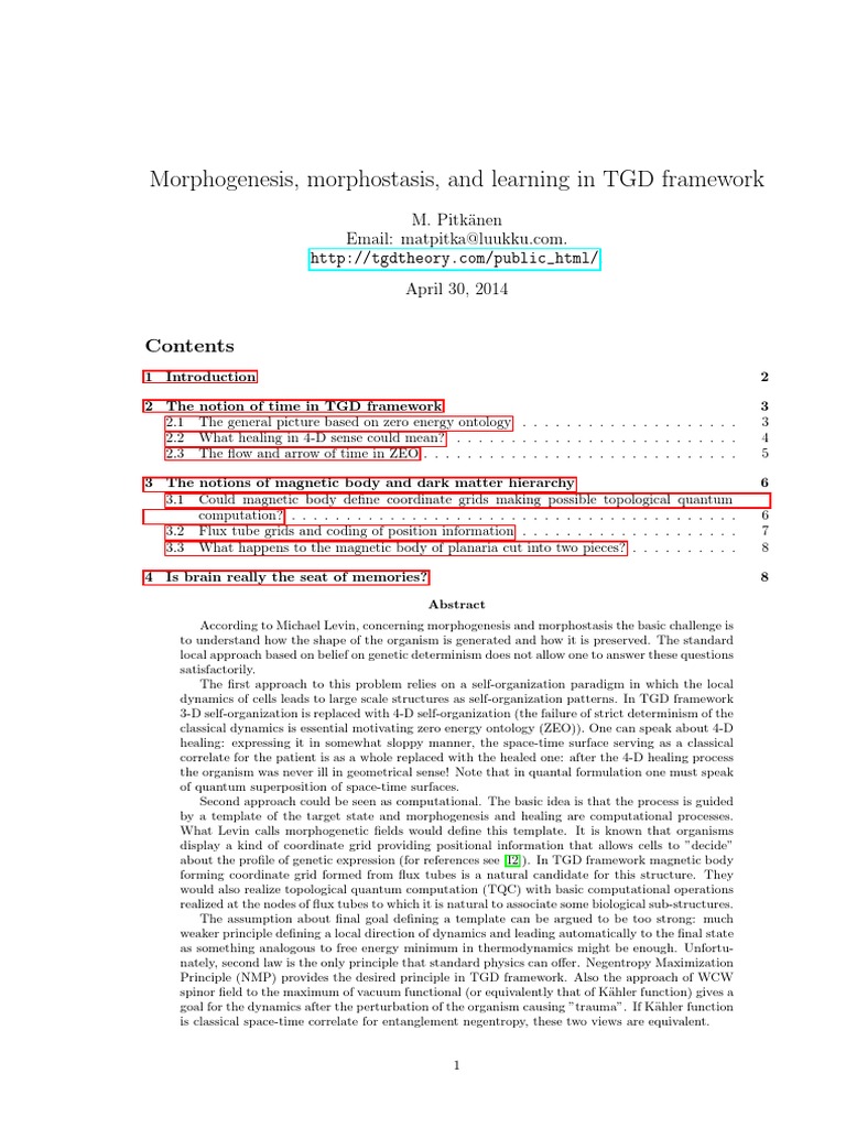 TGD Framework | PDF | Time | Quantum Mechanics
