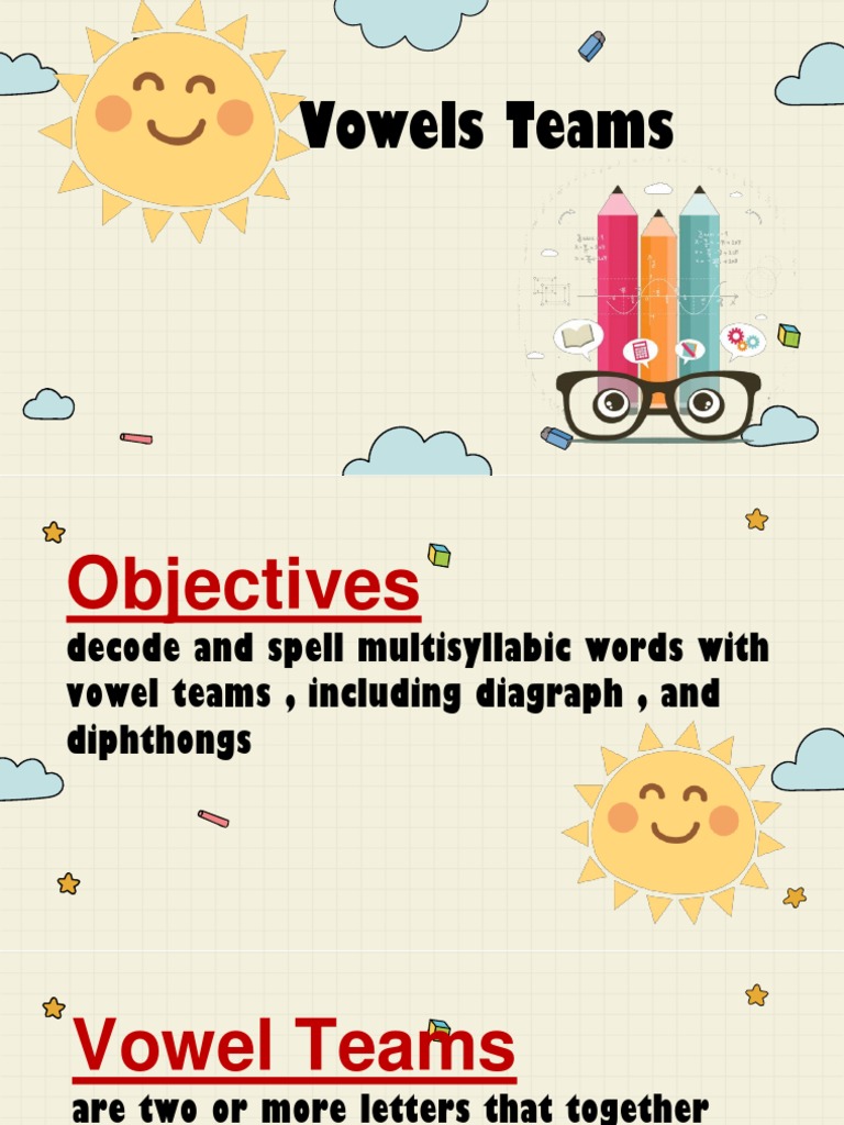 Vowel Teams | PDF | Vowel | Linguistics