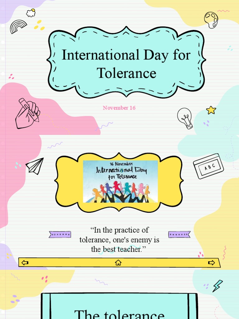 International Day For Tolerance | PDF | Social Science