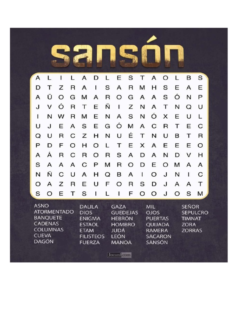 Sopa de Letras (Sanson) | PDF