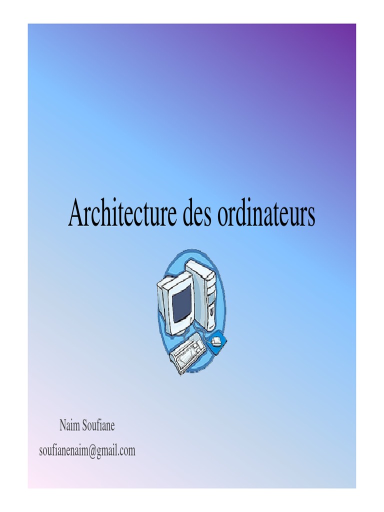 Architecture Des Ordinateurs | PDF