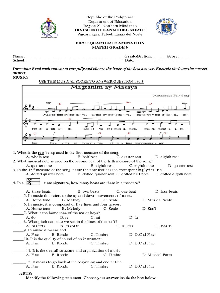 MAPEH Grade 6 1 | PDF | Software | Pollution
