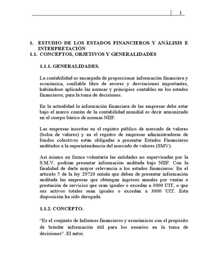 Estados Financieros | Descargar gratis PDF | Estado financiero | Contabilidad
