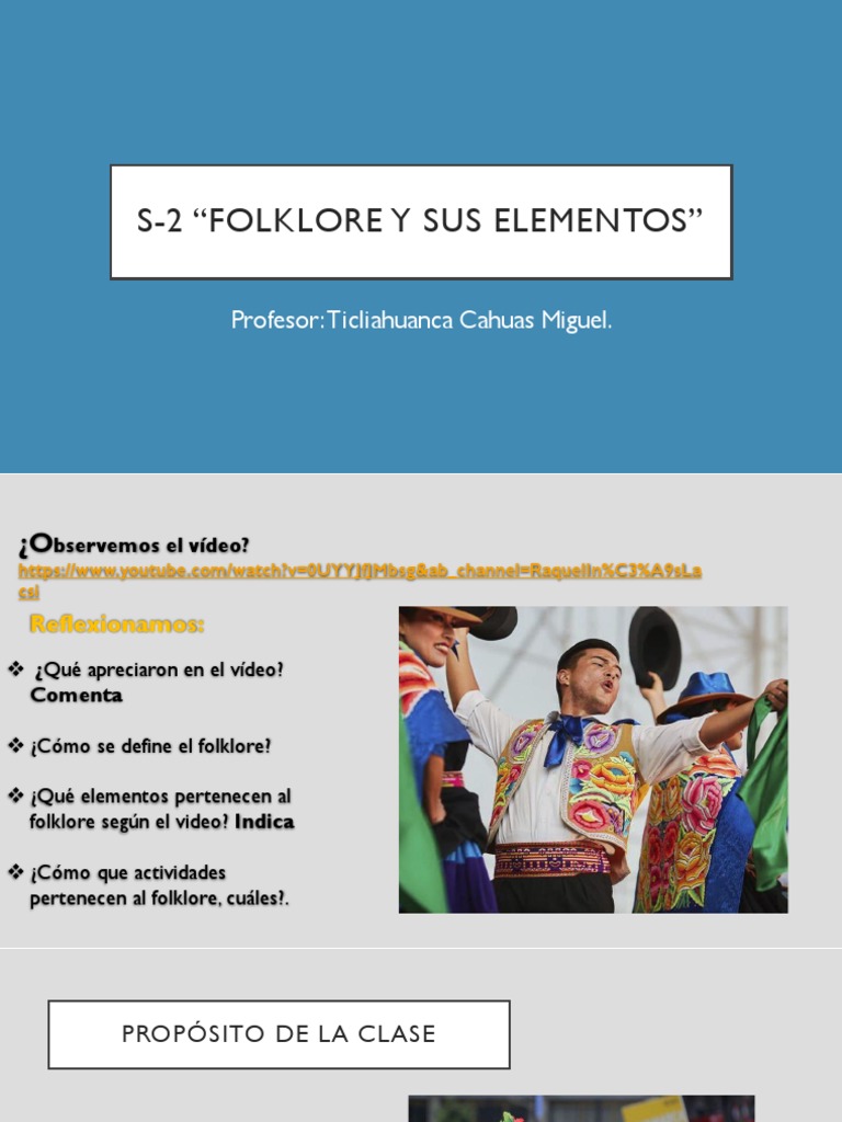 Sesion 2 - 3ero | PDF | Folklore