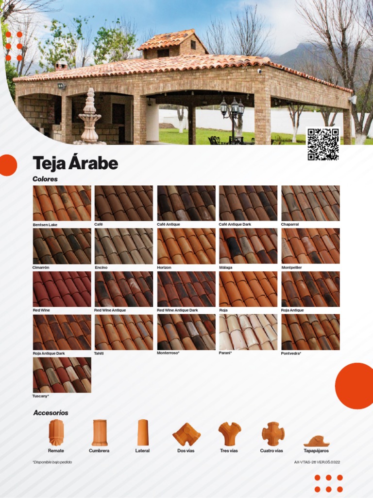 Ficha Tecnica Teja Arabe 2022 | PDF | Ingeniería de Edificación ...