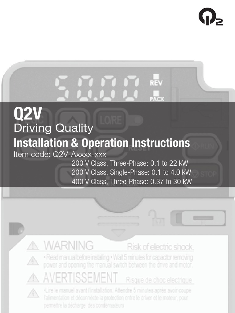 q2v Installation Operation Instruction Manual en | PDF