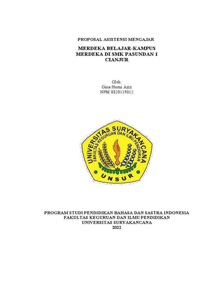 Proposal Asistensi Mengajar | PDF