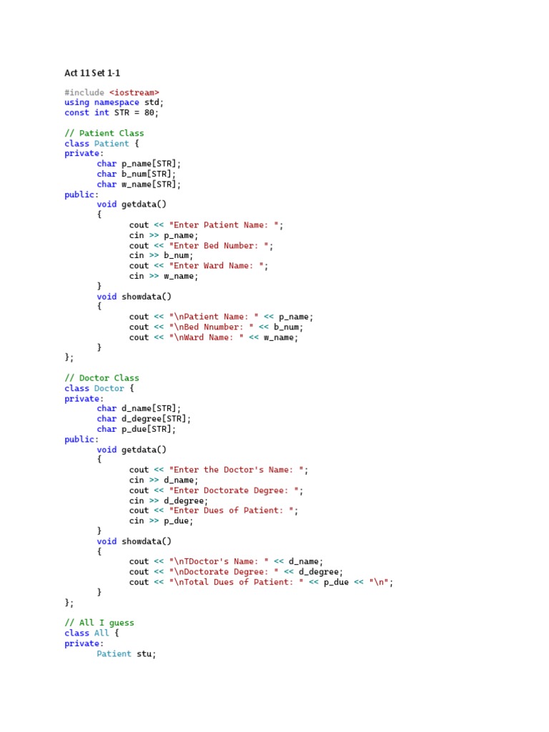 Activity 11 Pdf Namespace Computer Programming