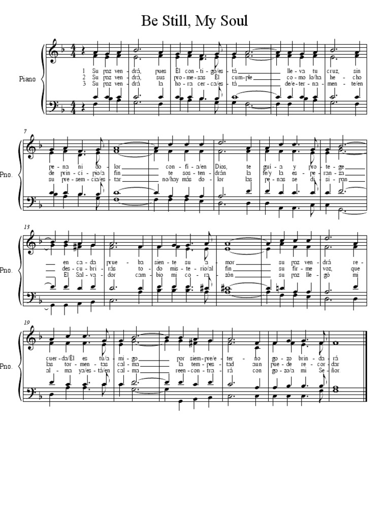 Be Still My Soul - Letra | PDF