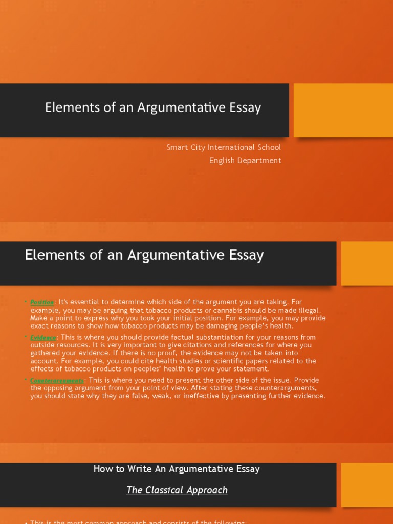 How To Write An Argumentative Essay | PDF | Smoking | Essays