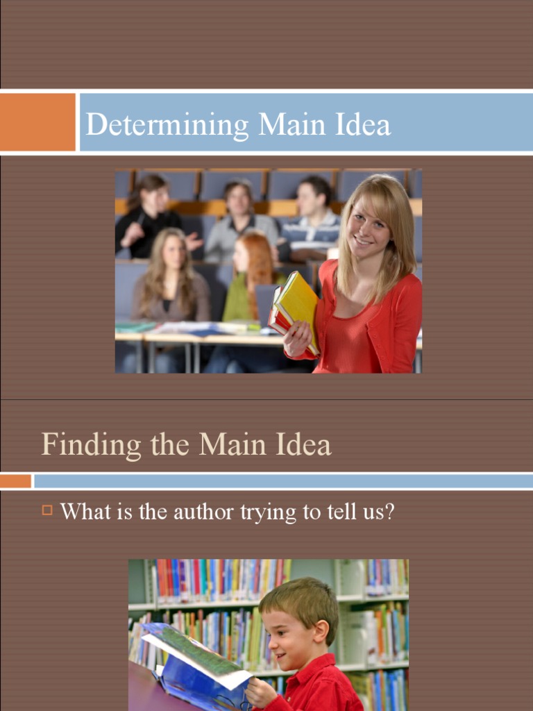 Main Idea PPT | PDF