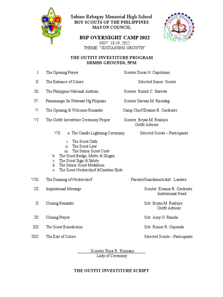 Investiture Ceremony | PDF