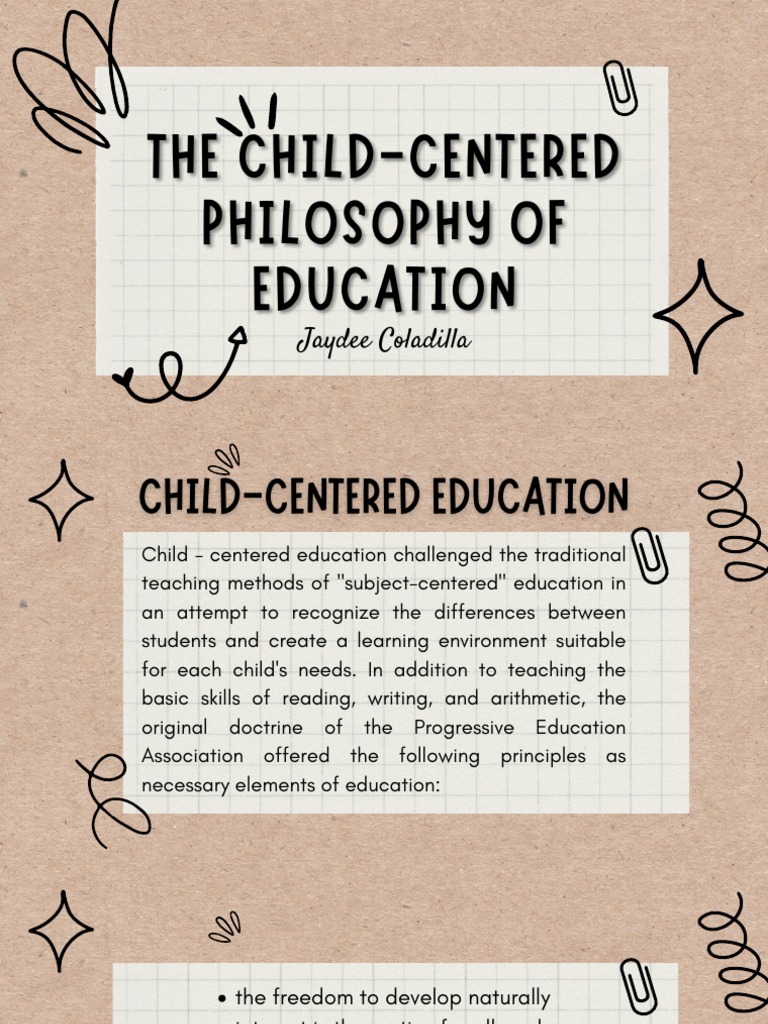 Child Centered Philosophy in Education | PDF | Philosophy Of Education ...