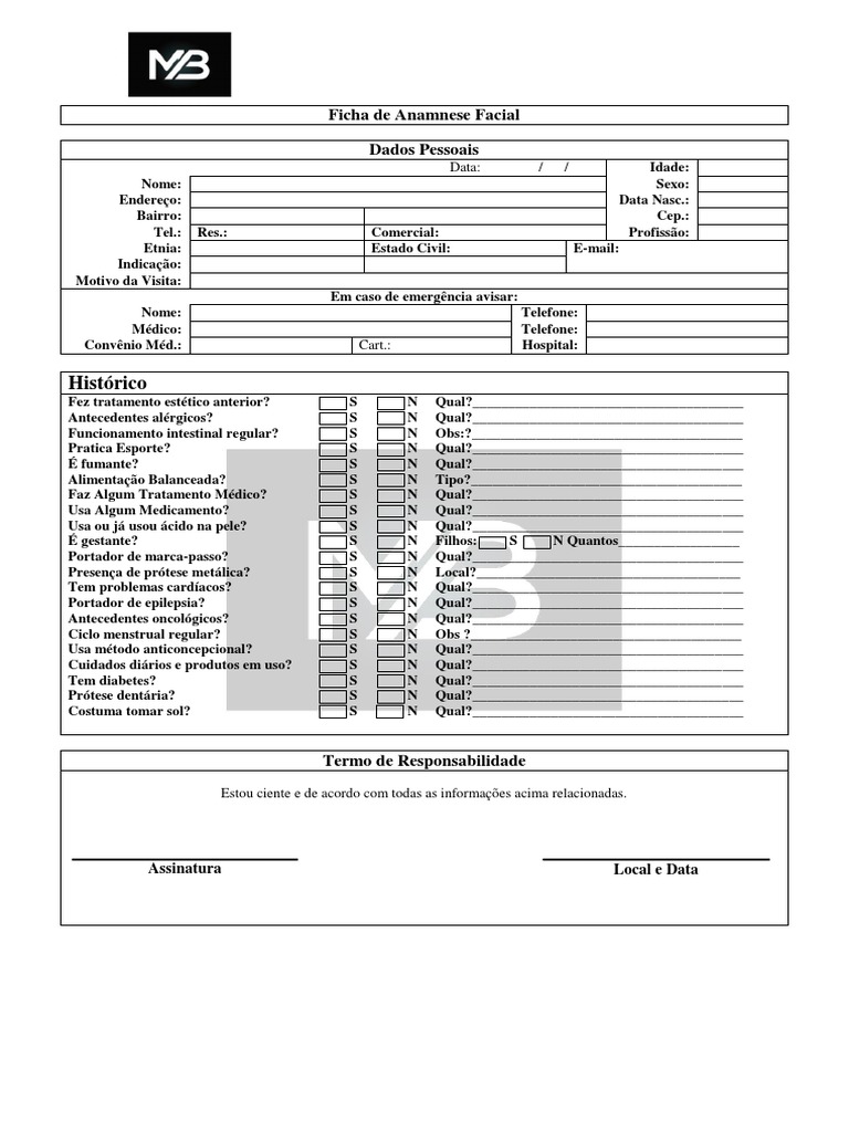 Fichas Anamenese | PDF | Medicina Clínica | Doenças e distúrbios
