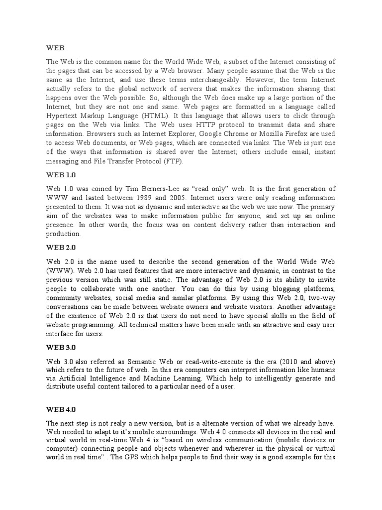 Web | PDF | World Wide Web | Internet & Web