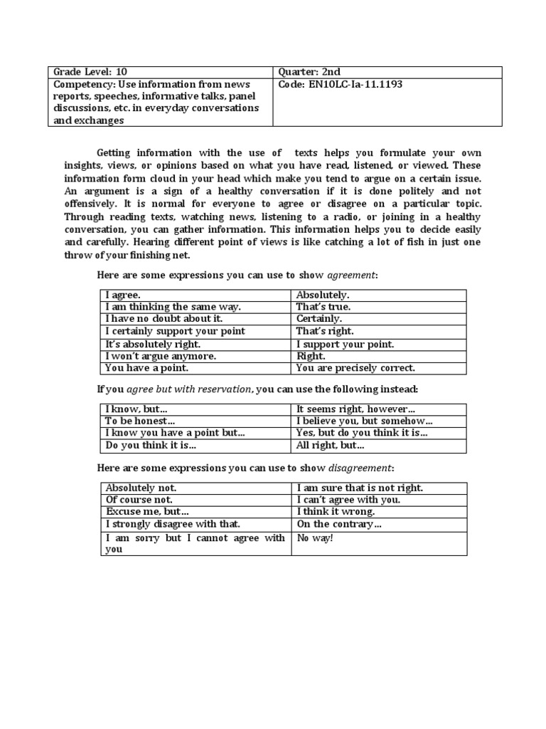 Use Information From News Reports Speeches Informative Talks Panel ...