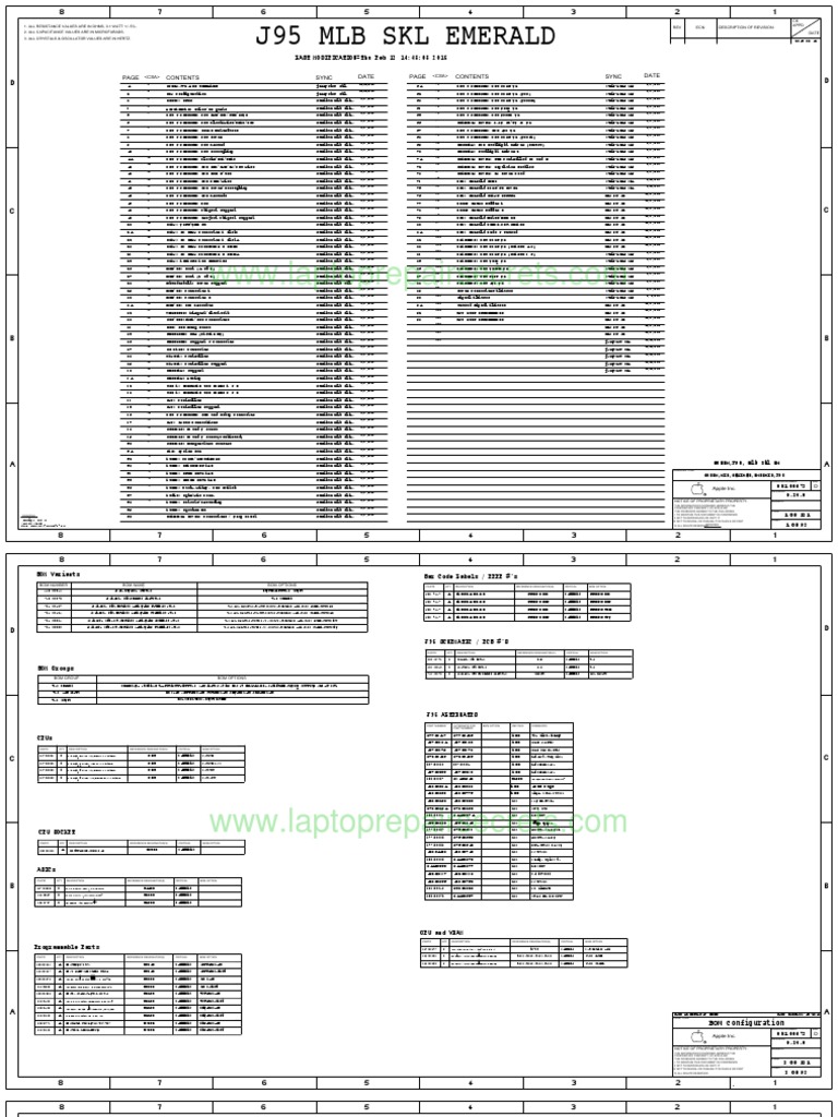 J95 MLB SKL Emerald Schematic | PDF | Computer Hardware | Computer Engineering