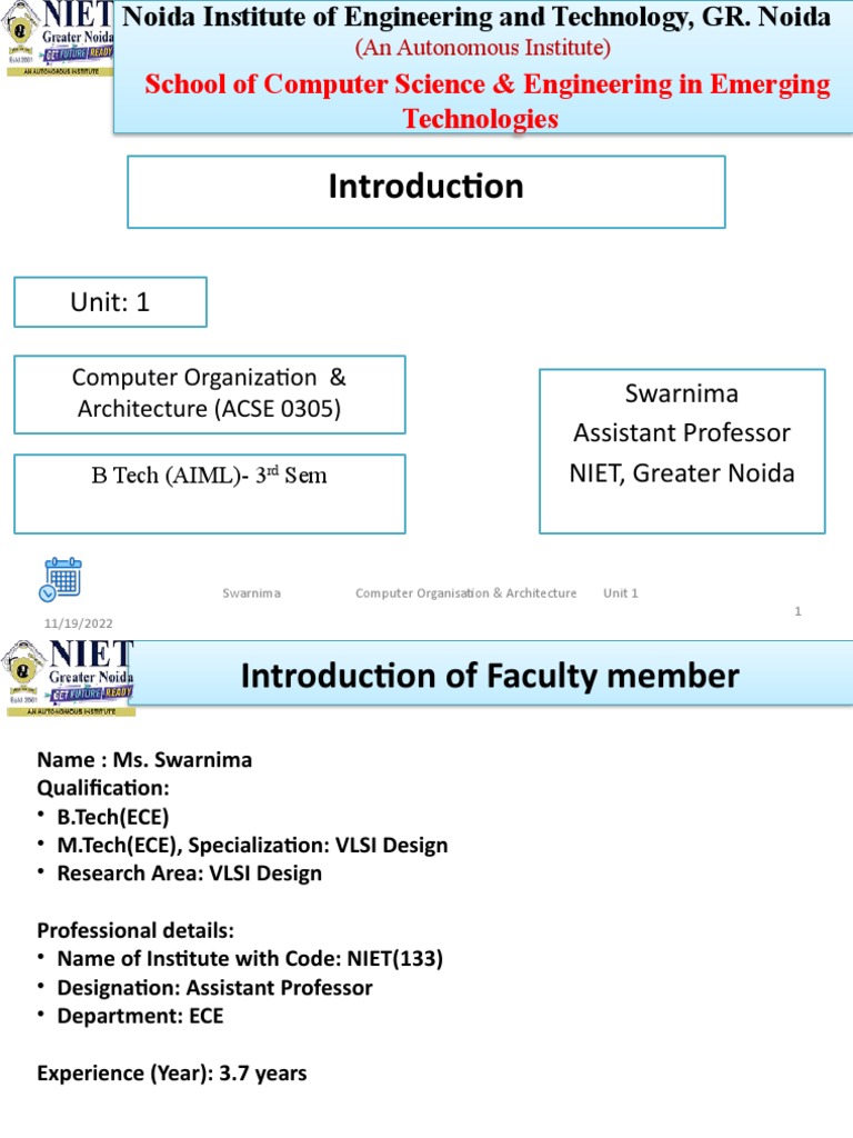 Unit1 COA | Download Free PDF | Computer Data Storage | Central Processing Unit