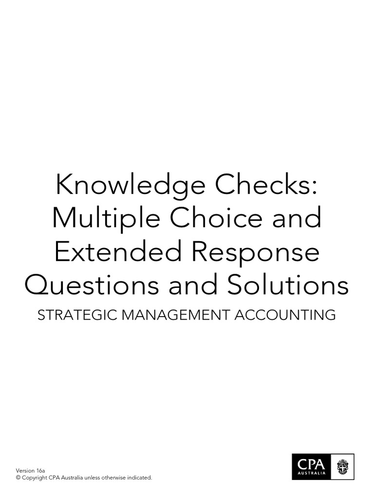 !SMA CPA Australia | PDF | Inventory | Management Accounting